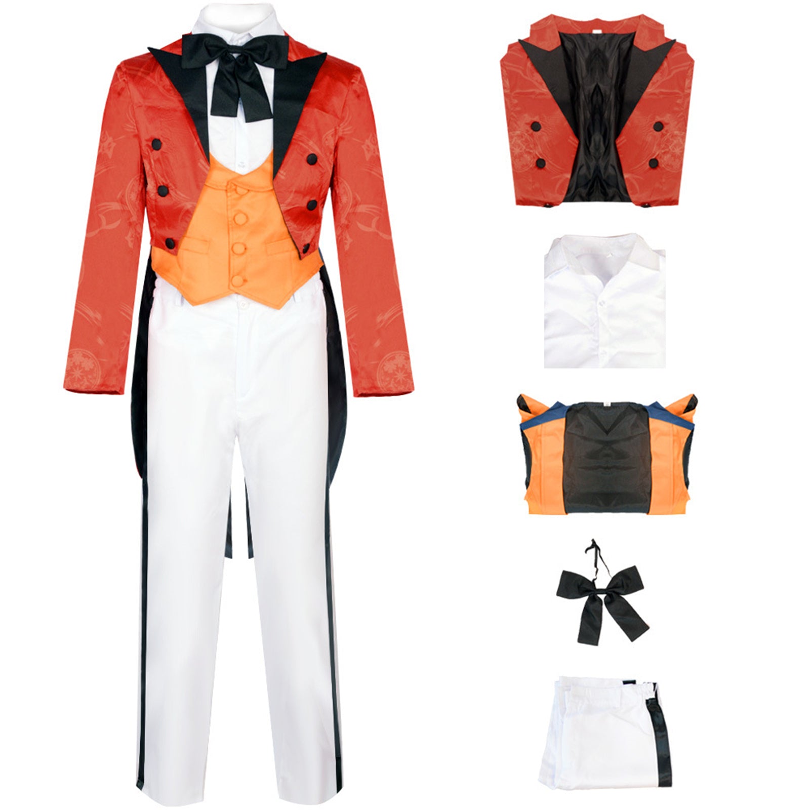 TV Series Gotham Jerome Valeska Cosplay Costume DC Joker Orange Suit Uniform Set Halloween ...