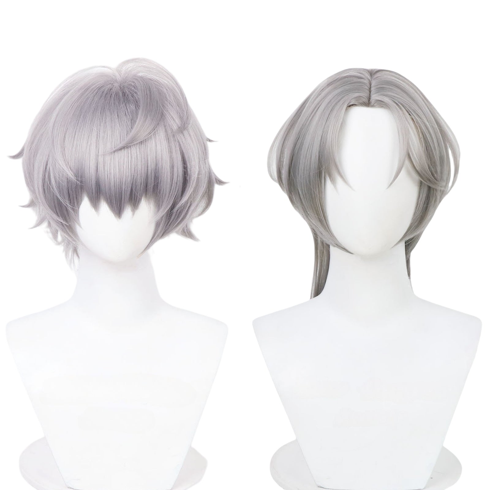 2 Kinds Anime Alien Stage Till Cosplay Wig Slivery Grey Daily Hair