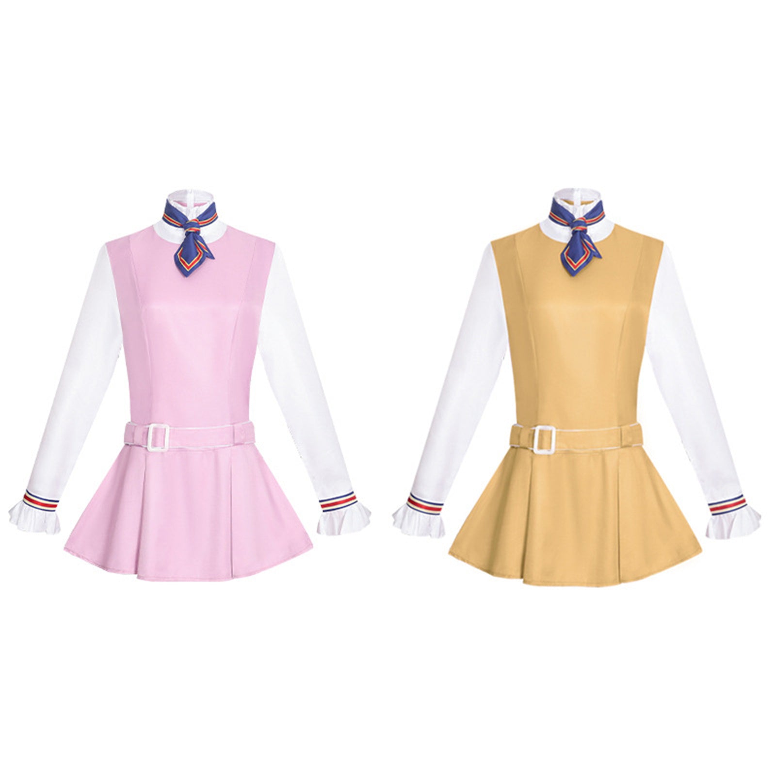 2 Kinds Women Movie M3gan Cosplay Costume Pink Yellow Dress