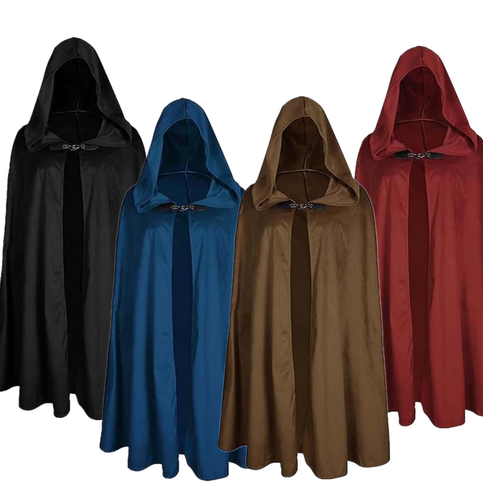 4 kinds Adult Medieval Vintage Renaissance Hooded Cape Medieval Cloak