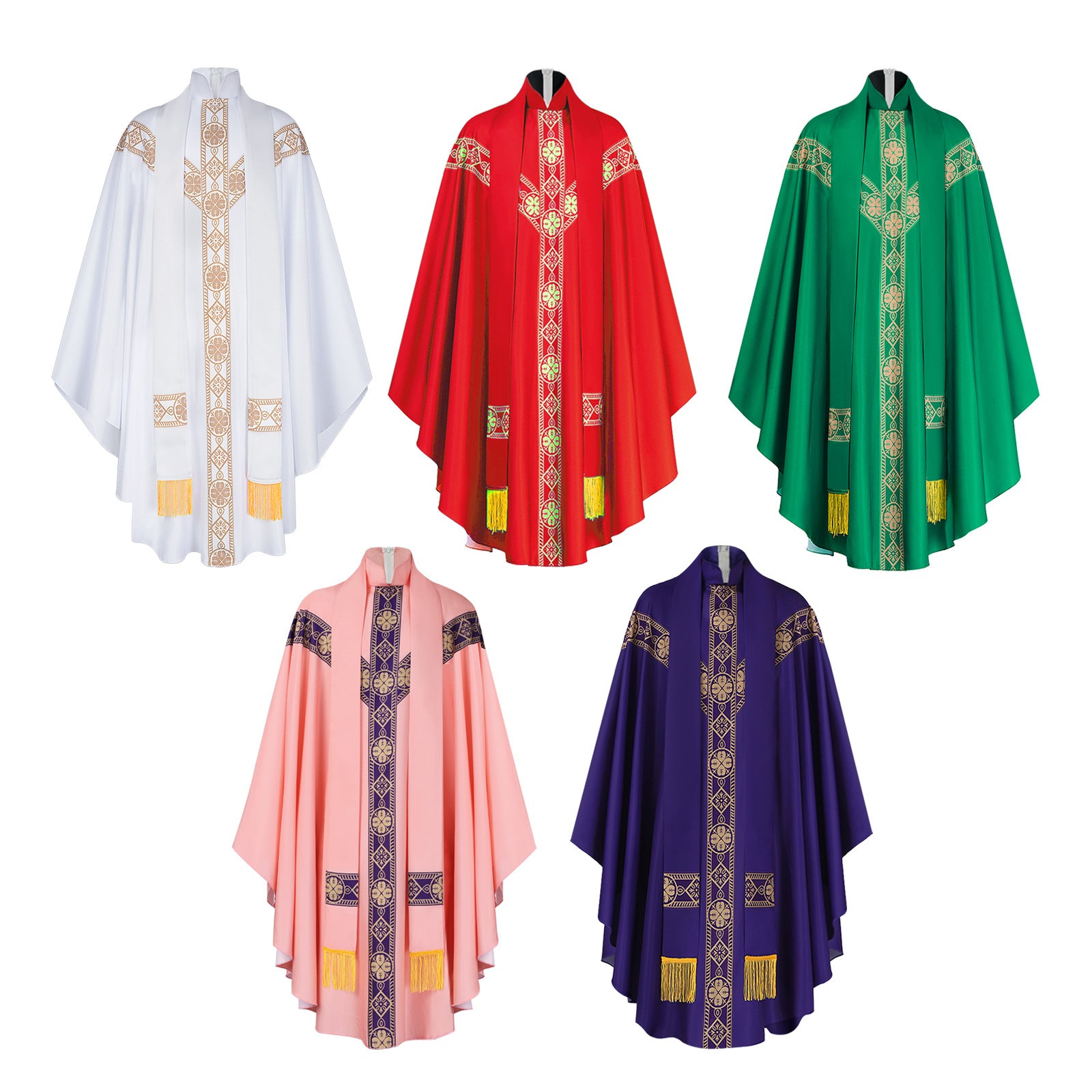 5 Kinds Clergy Elegance Catholic Priest Church Mass Vestment Robe