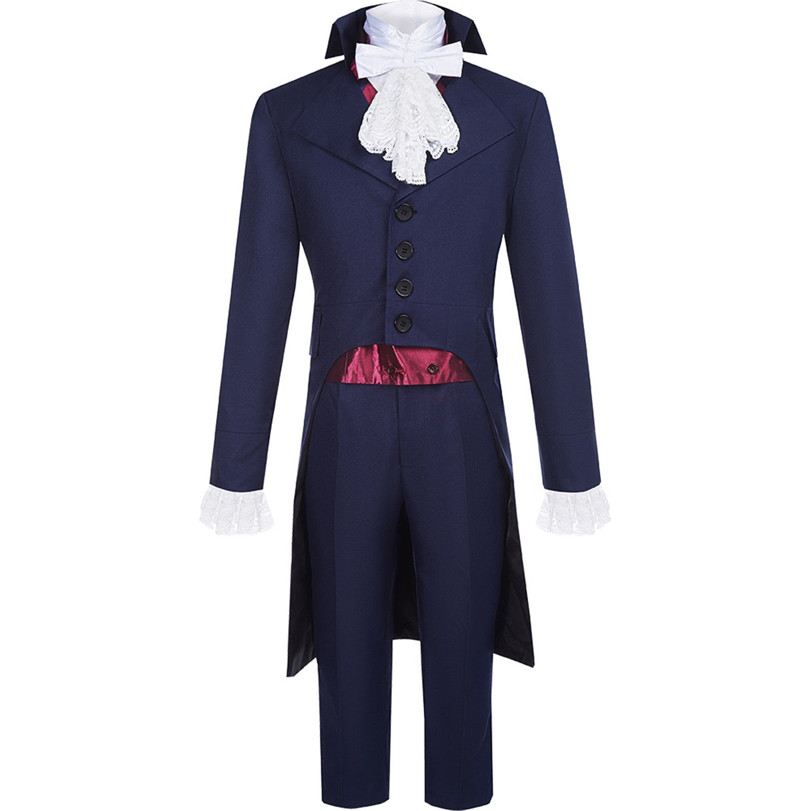 Hamilton Musical Aaron Burr Cosplay Dark Blue Uniform -AwwwCos Online