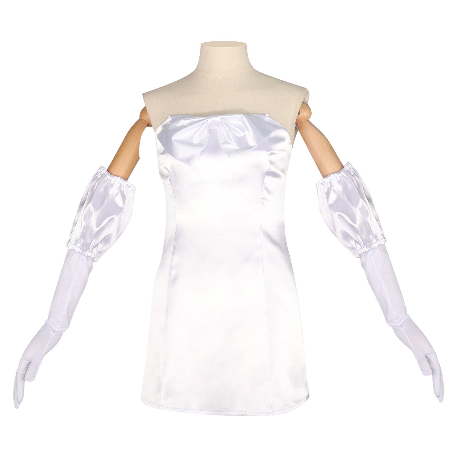 Game Alien Stage Sua Cosplay Costume White Strapless Dress