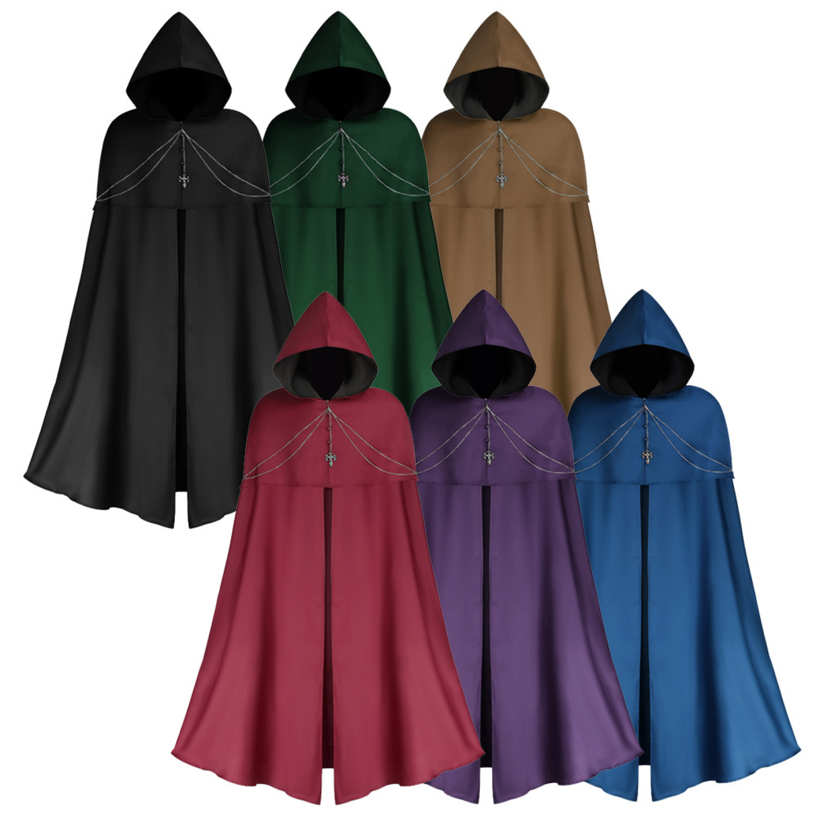 Anime Chop God Night's Watch Man Cosplay Medieval Renaissance Cloak