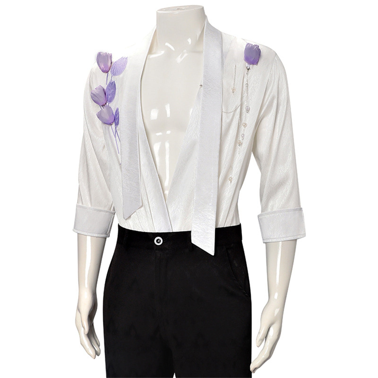 Anime Love and Deepspace Sylus Cosplay Costume White Shirt