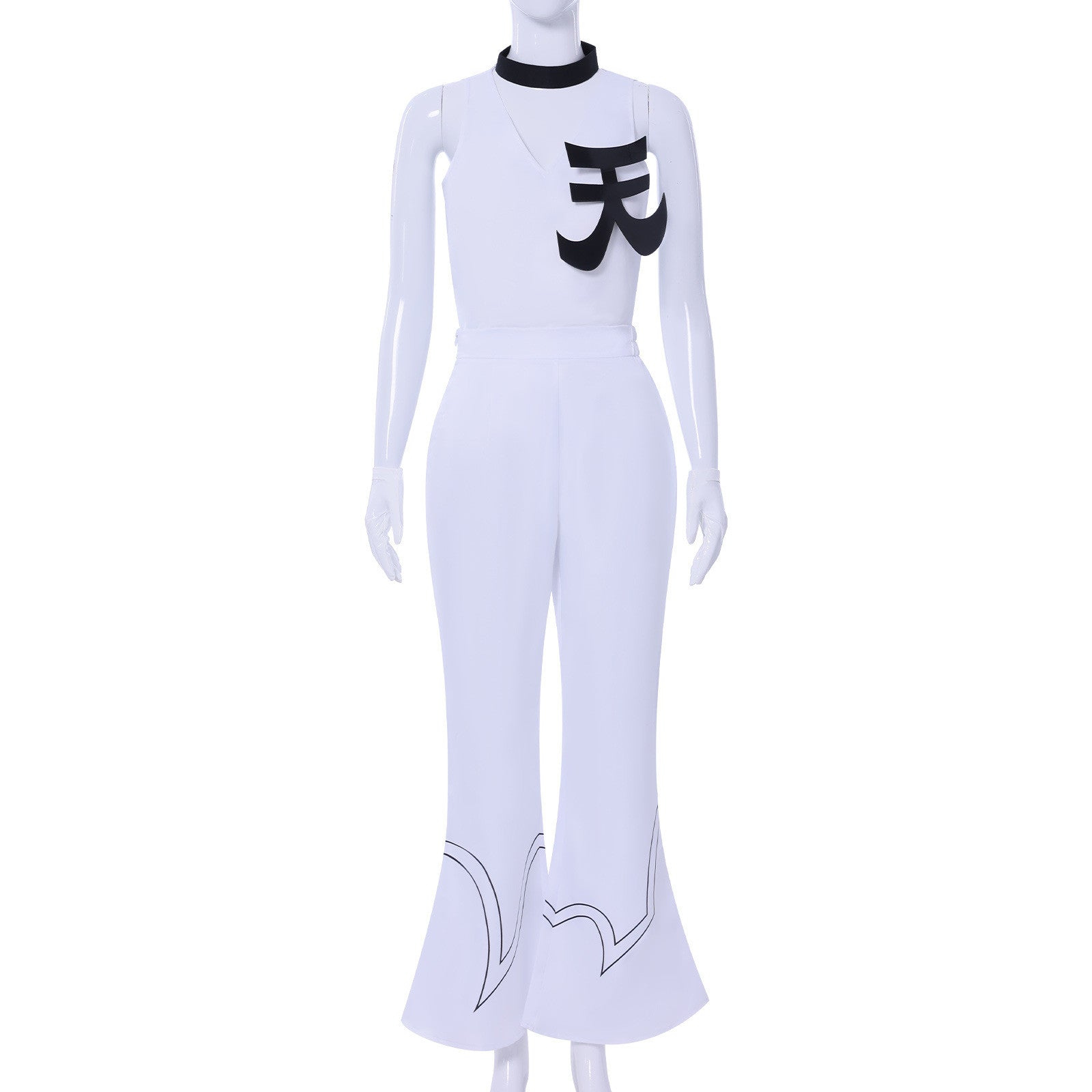 Anime Panty & Stocking with Garterbelt Brief Cosplay Costume White Sui