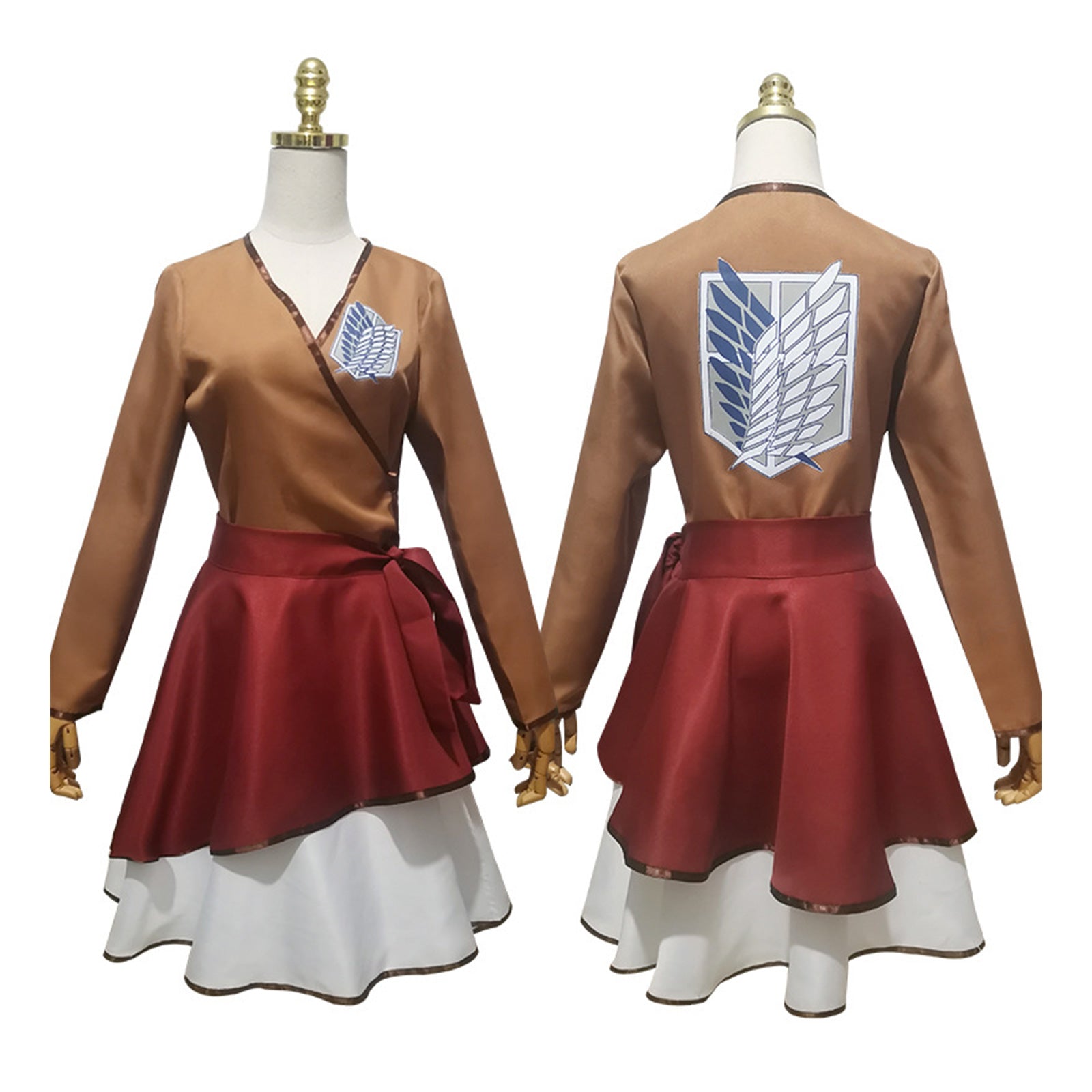 Attack on Titan Scout Regiment Lolita Cosplay Costume Dress Halloween ...