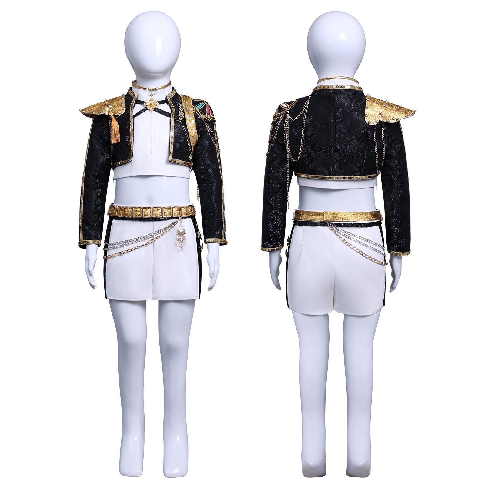 Child Girl Anime K-Pop: Demon Hunters Rumi Cosplay Costume Stage Outfi