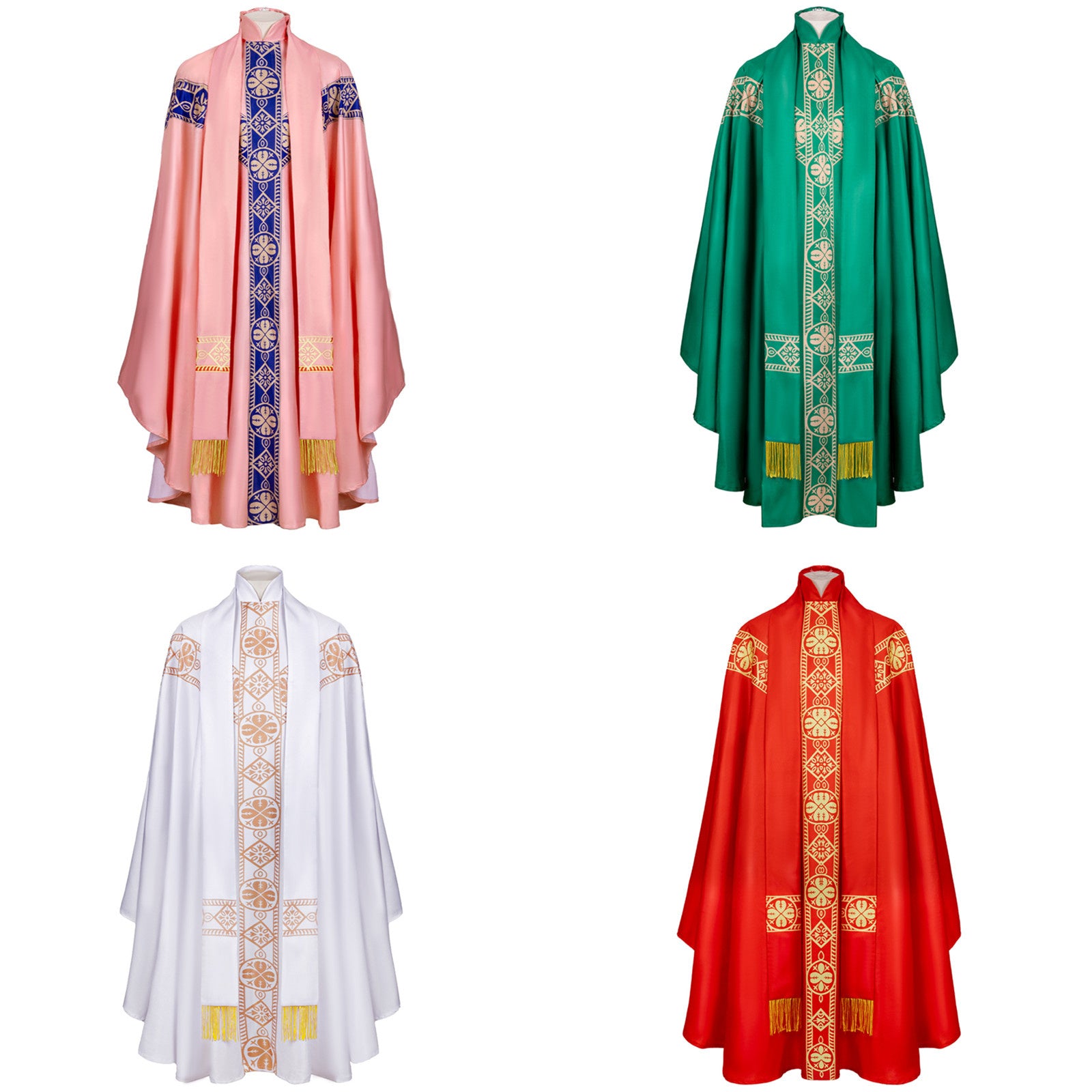 Clergy Elegance Vestments Catholic Priest Church Mass Vestment Robe