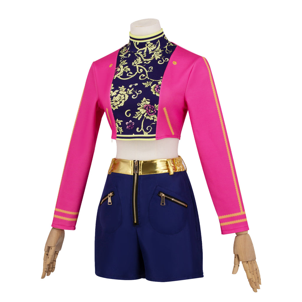 Female Anime K-Pop: Demon Hunters Rumi Cosplay Costume Fashion Outfits