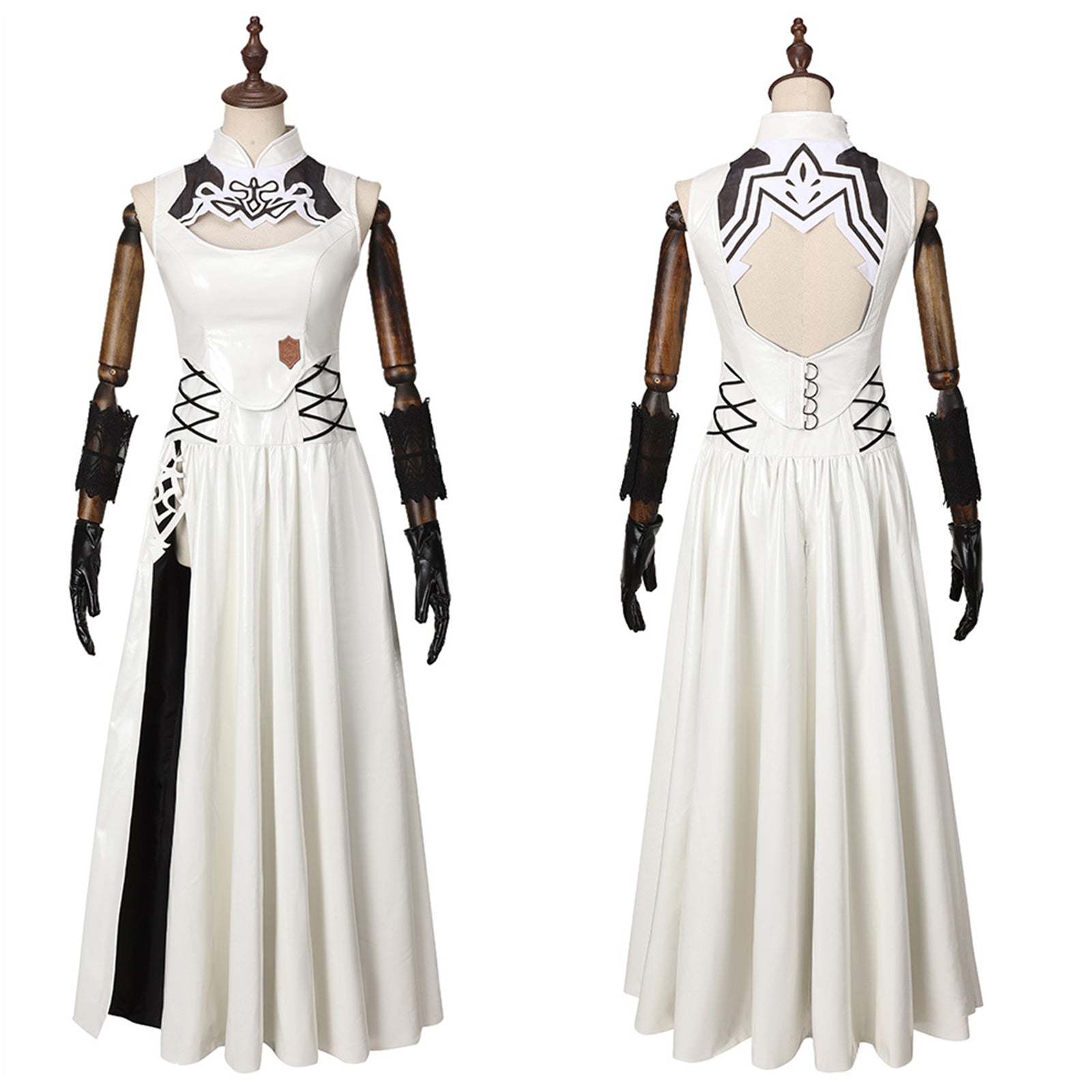 Female Game FF14 Nael YoRHa Type-51 Robe of Casting Cosplay Costume