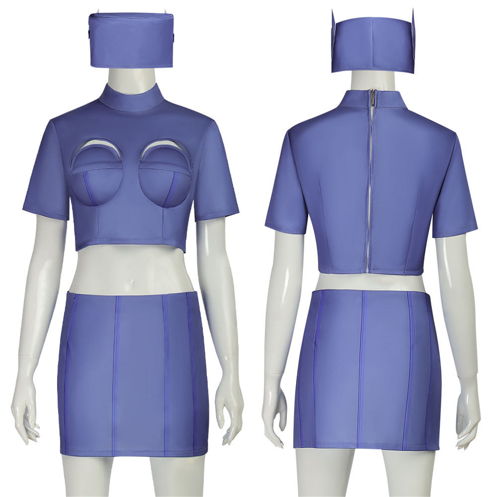 Film The Fifth Element Leeloo‌‌ Cosplay Costume Women Purple Suit