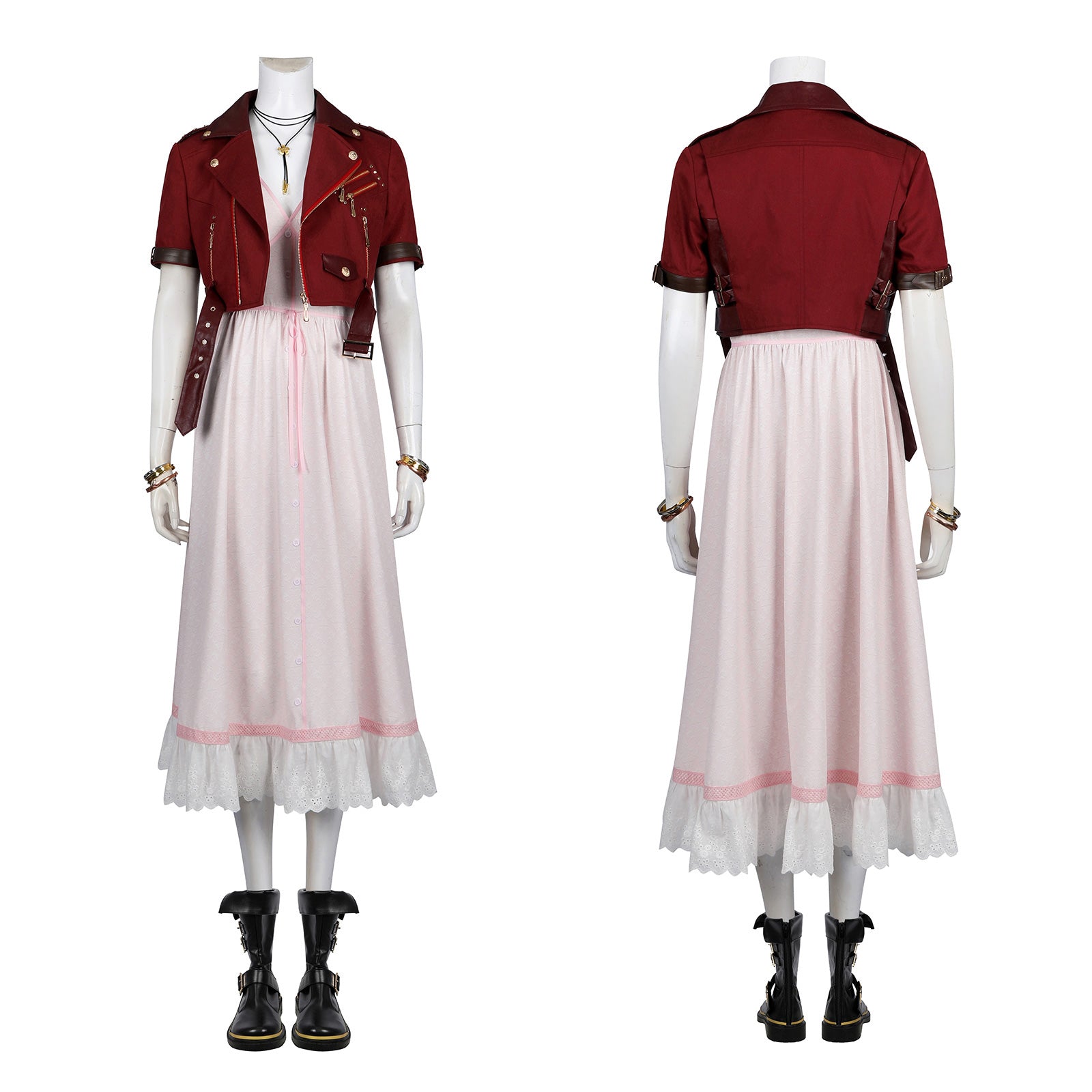 Final Fantasy VII Rebirth Aerith Gainsborough Costume FF7 Women Dress