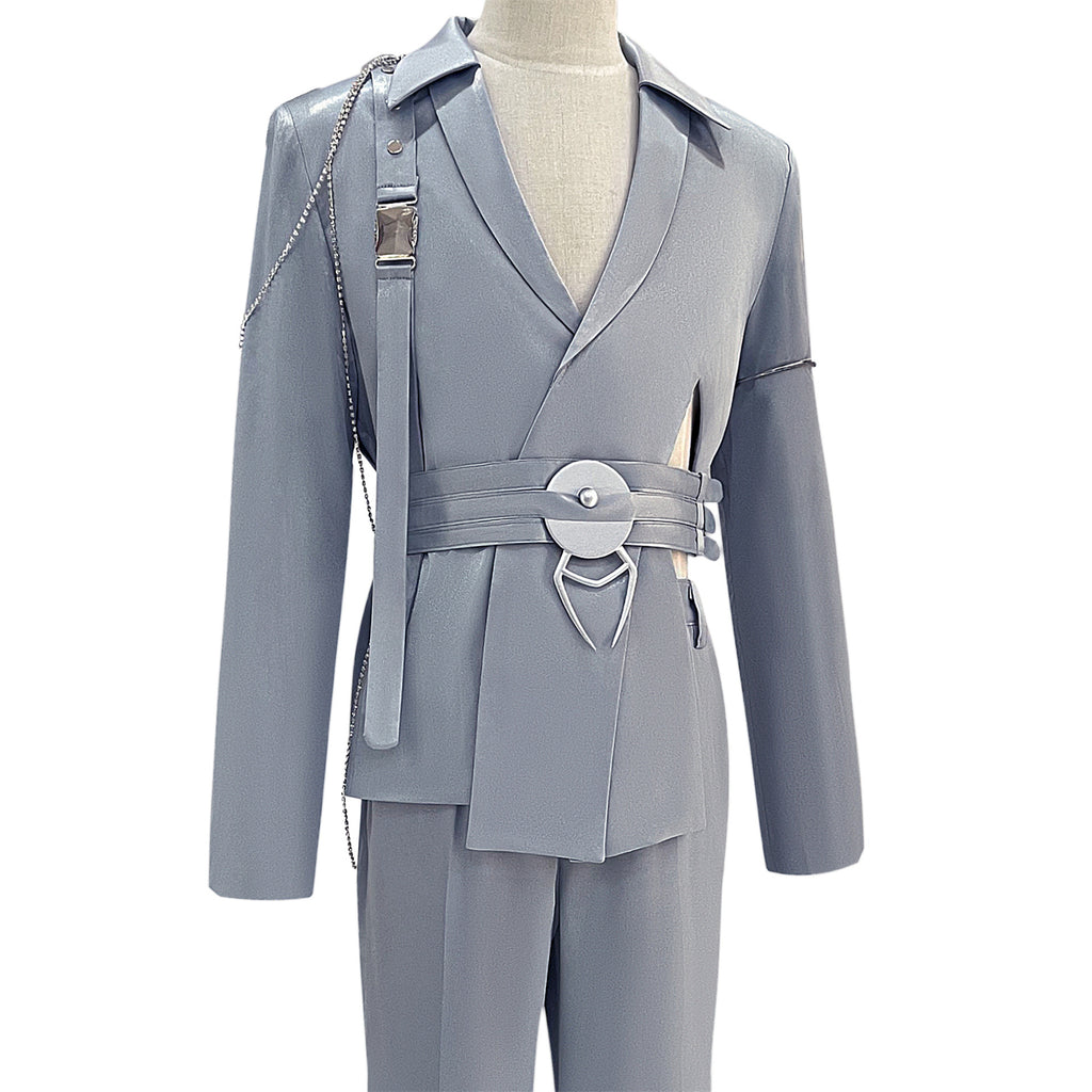 Game Alnst R7 Alien Stage Luka Cosplay Costume Grey Uniform