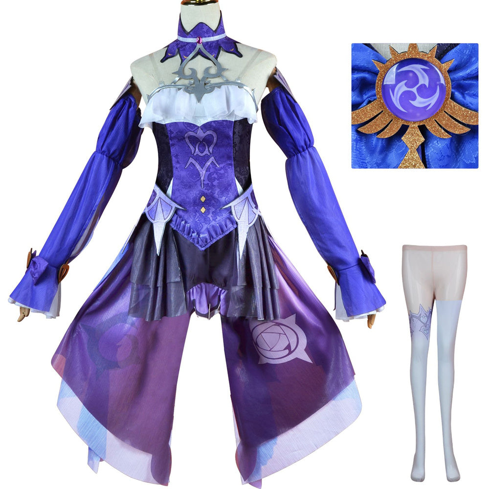 Game Genshin Impact Fischl New Skin Ein Immernachtstraum Cosplay Costu