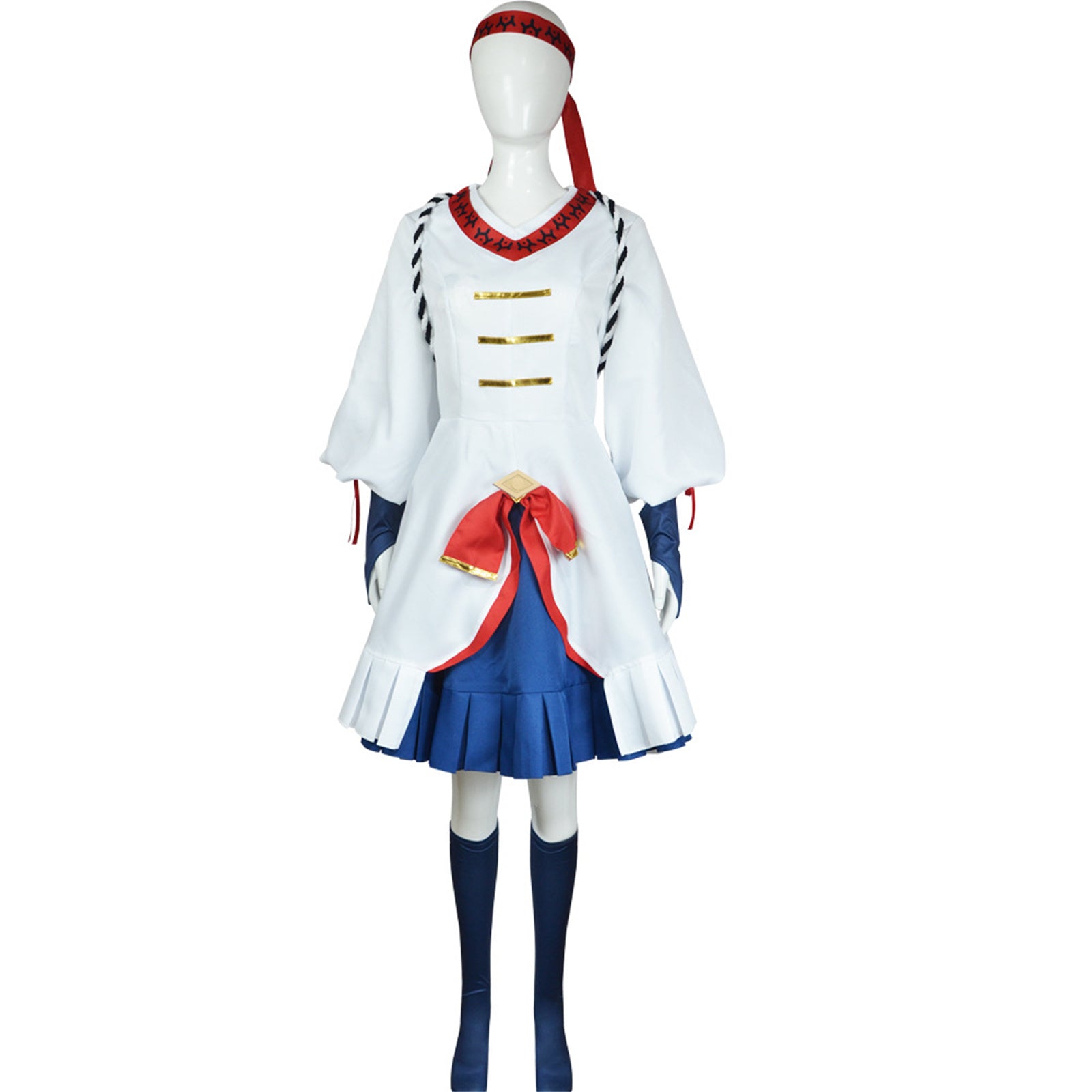 Game The Legend of Zelda Purah Cosplay Costume Cute White Dress for Wo