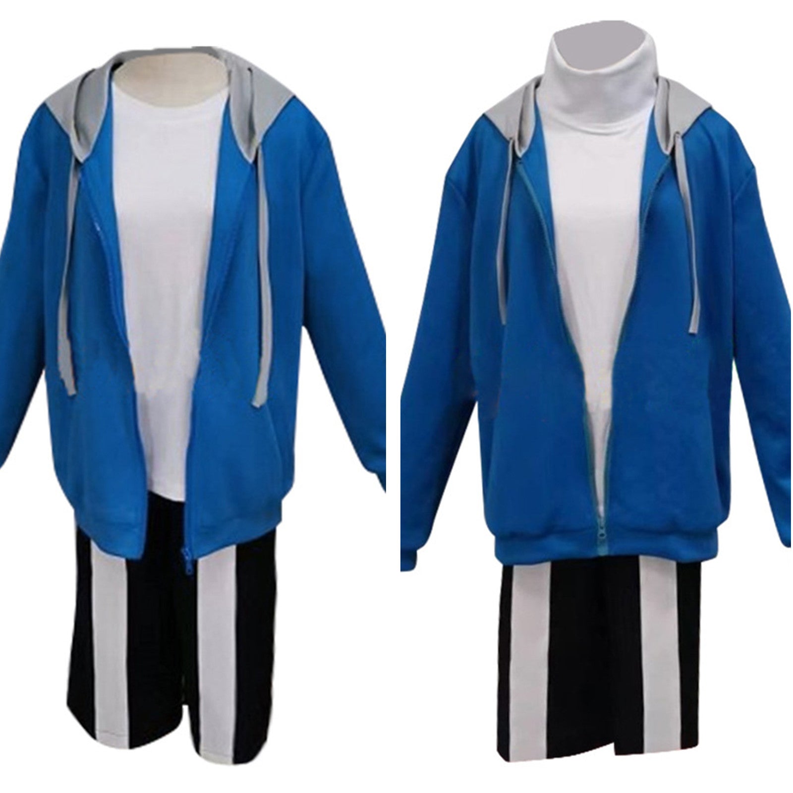 Game Undertale Sans Blue Hoodie Set Cosplay Costume at Awwwcos
