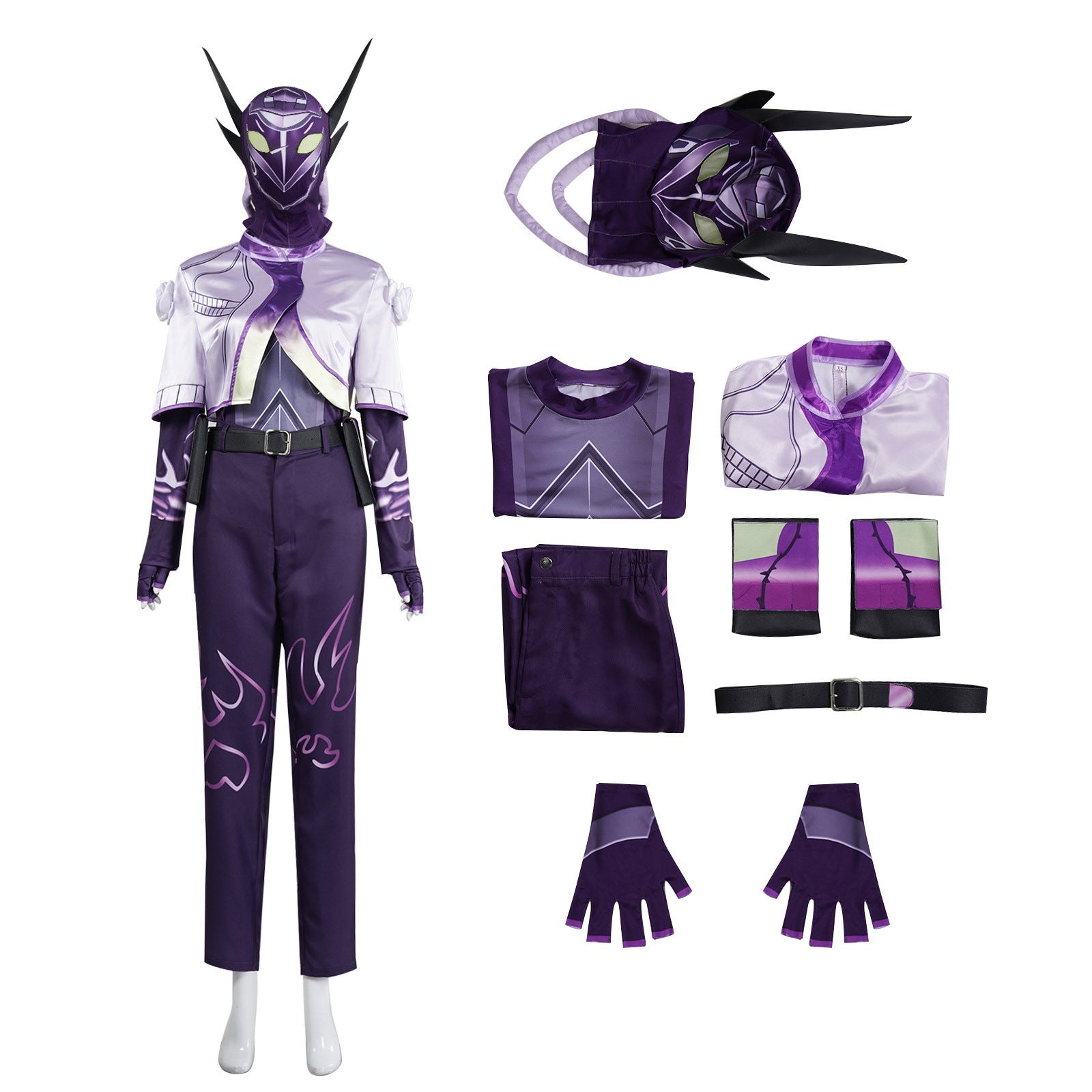 Game VaIorant Vyse Cosplay Costume with Mask