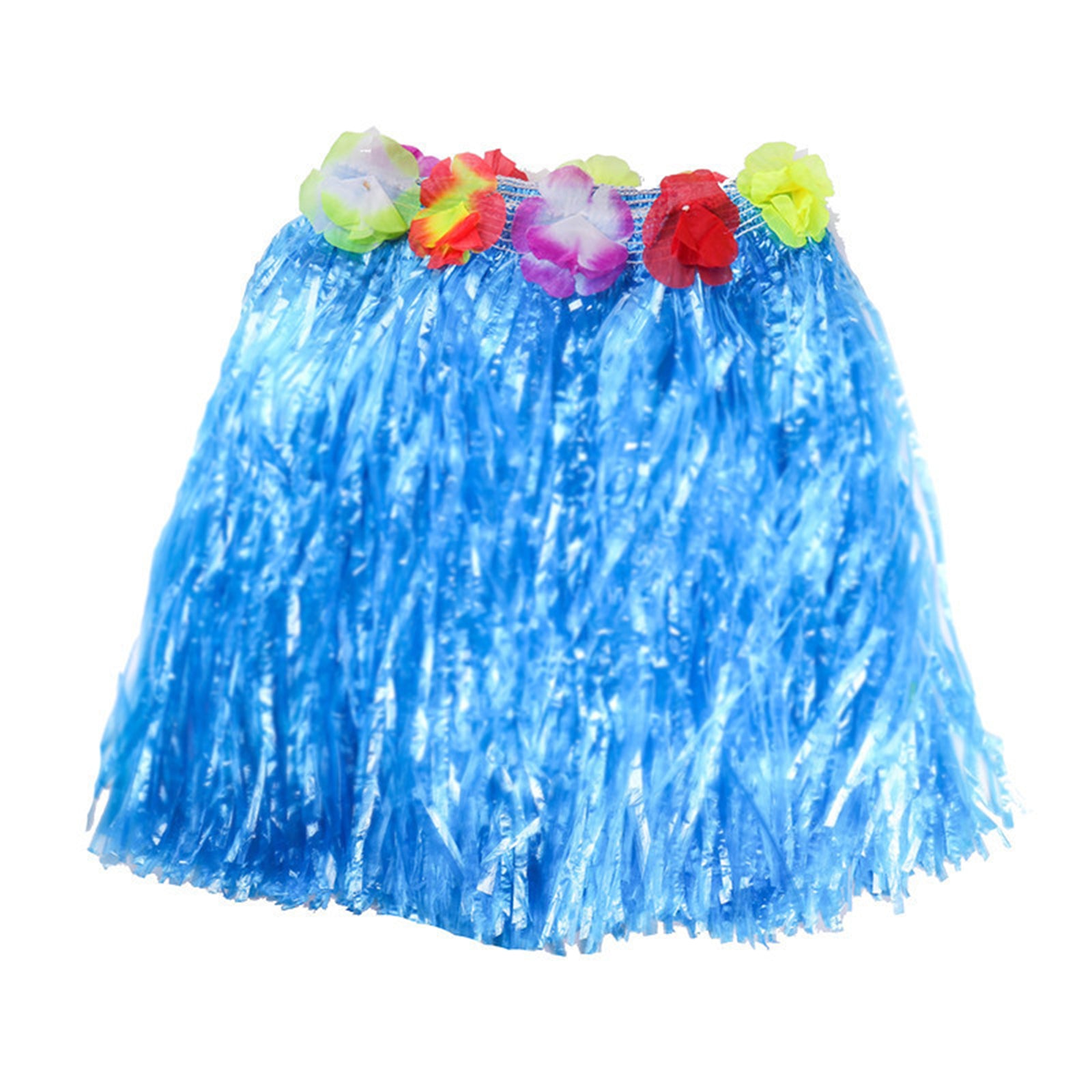 Hawaiian Cosplay Hula Grass Skirt Flower Dance Party Decorations Garla