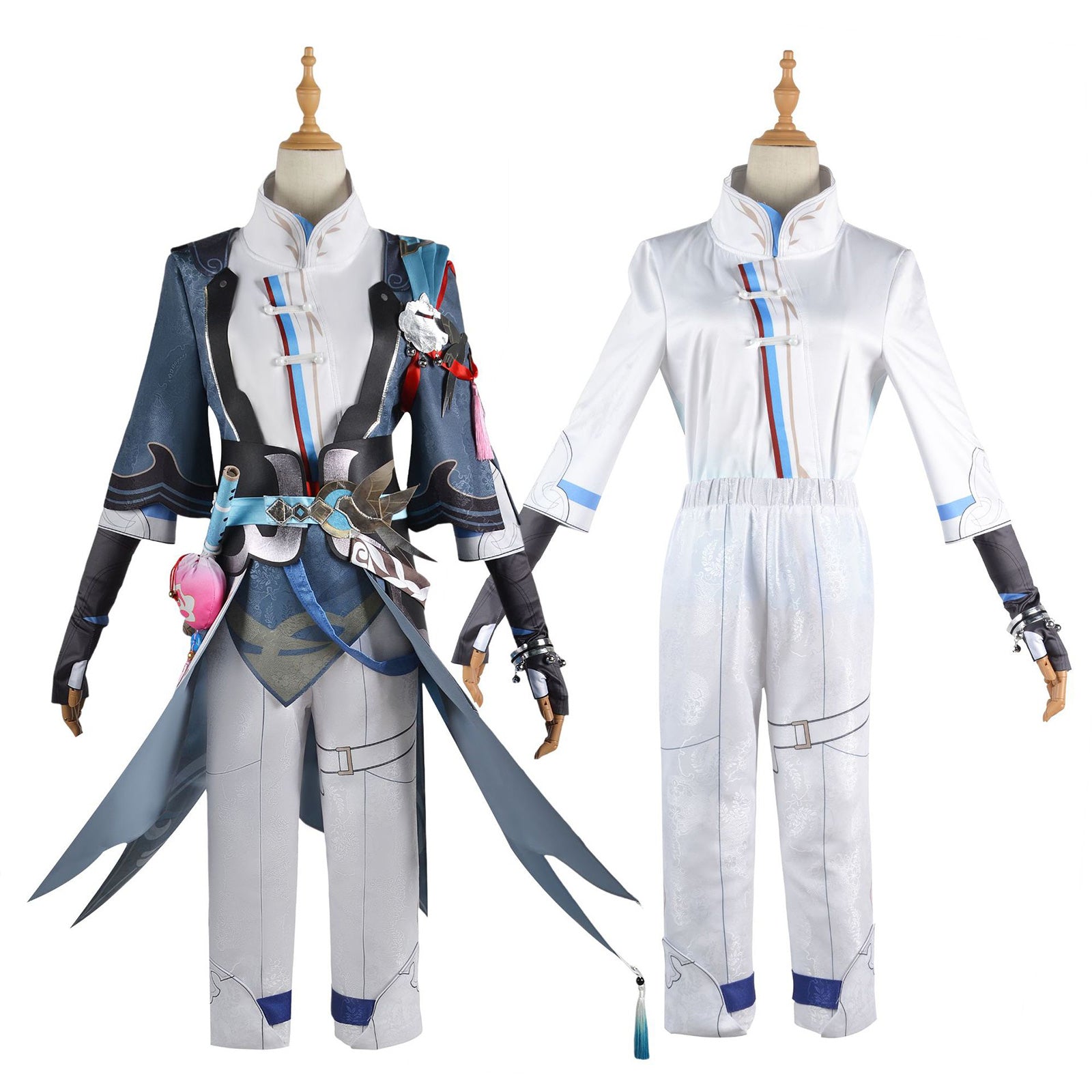 Game Honkai Star Rail Yanqing Cosplay Costume Mens Sut Jacket Coat Shi