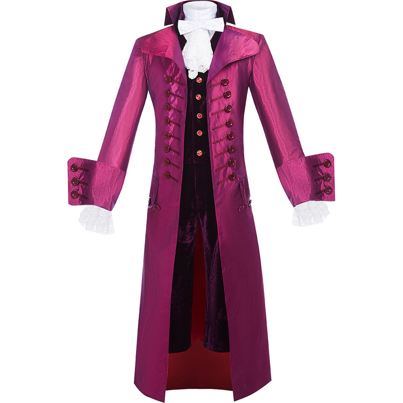 Hamilton Jefferson & Lafayette Cosplay Purple Uniform