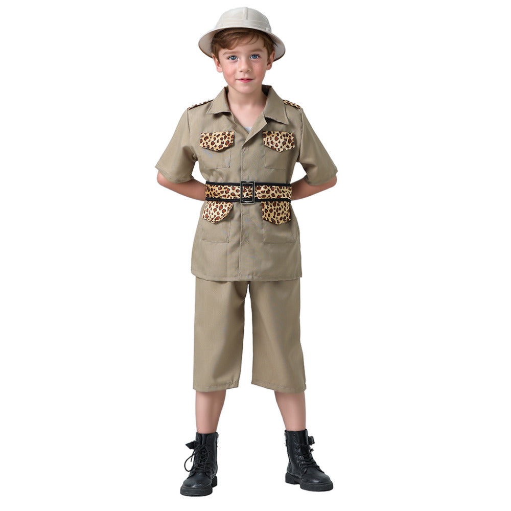 Kids Jungle Explorer Wildlife Rangers Professional Cosplay Costume