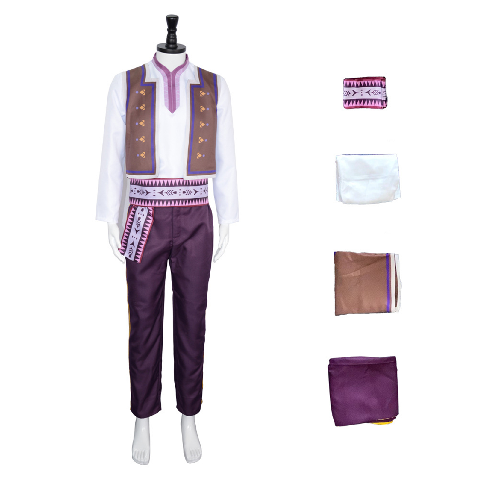 Male Film Frozen Kristoff Cosplay Costume