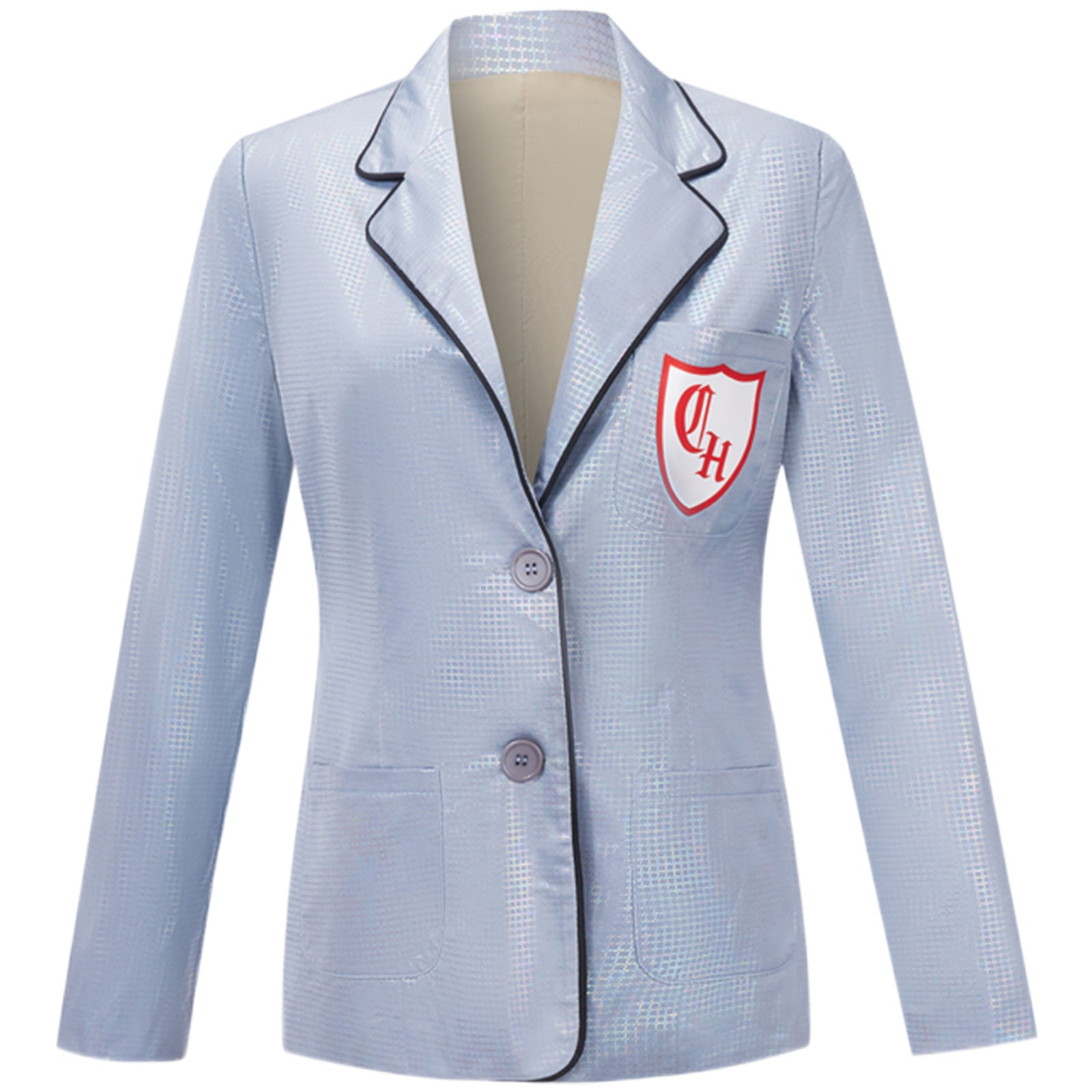 Movie Matilda the Musical Silver Grey Shiny Party Suit Jacket Costume