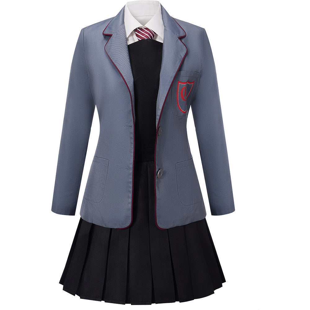 Matilda Cosplay Costume Gray Suspender Pants Skirt Uniform -AwwwCos