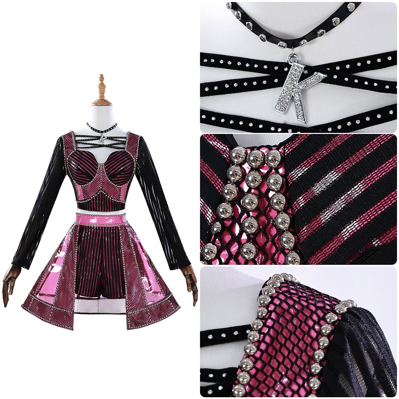 Musical Drama SIX Katherine Howard Cosplay Costume Dress