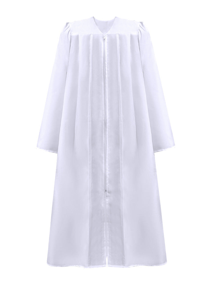Pure White Priest Robe Priest Prayer Church Academic Cosplay Costume