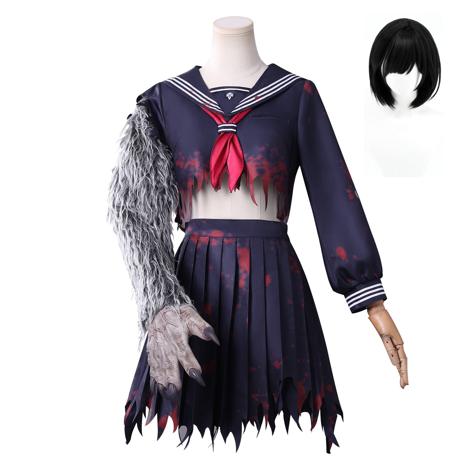 Silent Hill Shimizu Hinako Cosplay Costume Fox Mutation Sailor Suit Wi