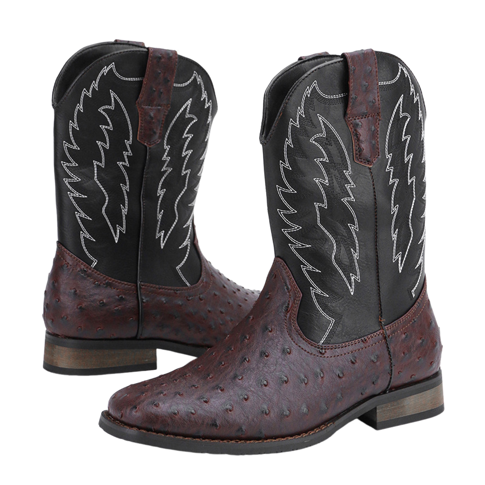 Western Cowboy Cosplay Men Shoes Embroidery Machine Car Boots