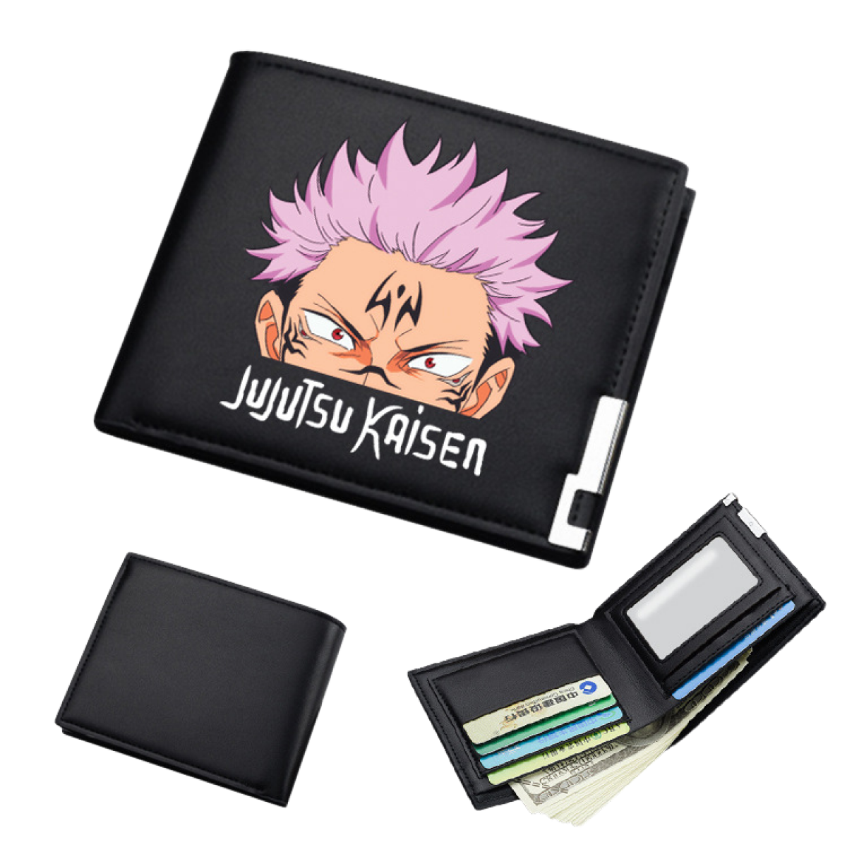 Jujutsu Kaisen Itadori Yuji Gojo Wallet - Slim Bi-Fold Multi-Purpose